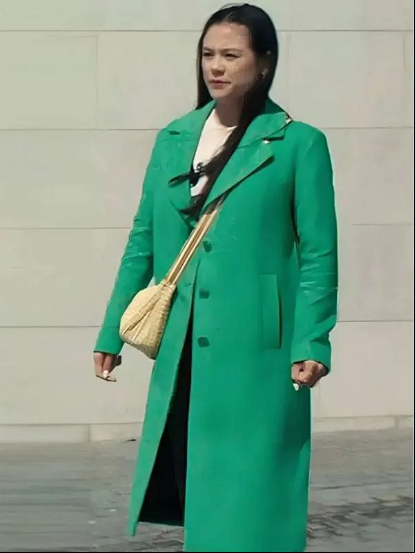 Clara Lioe Run Away 2026 Green Coat – My Store